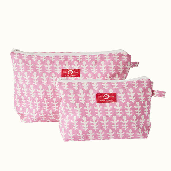 Wash Bag Bagru Pink – Molly Mahon