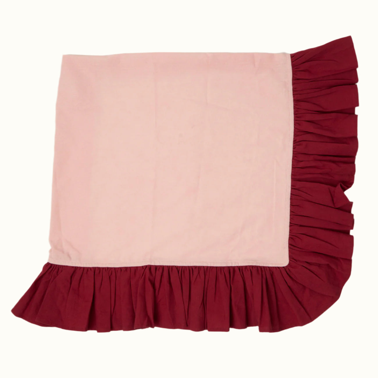 Table Cloth Frill Burgundy Rose – Molly Mahon