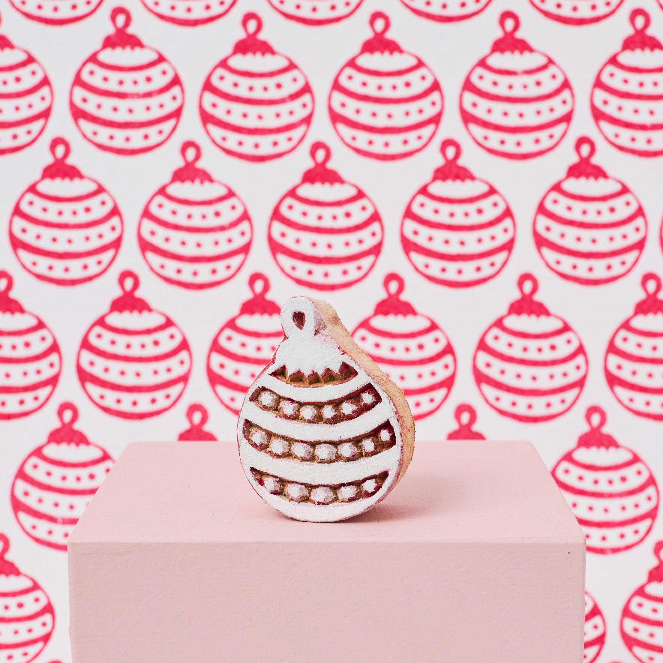 Wooden Block Bauble – Molly Mahon